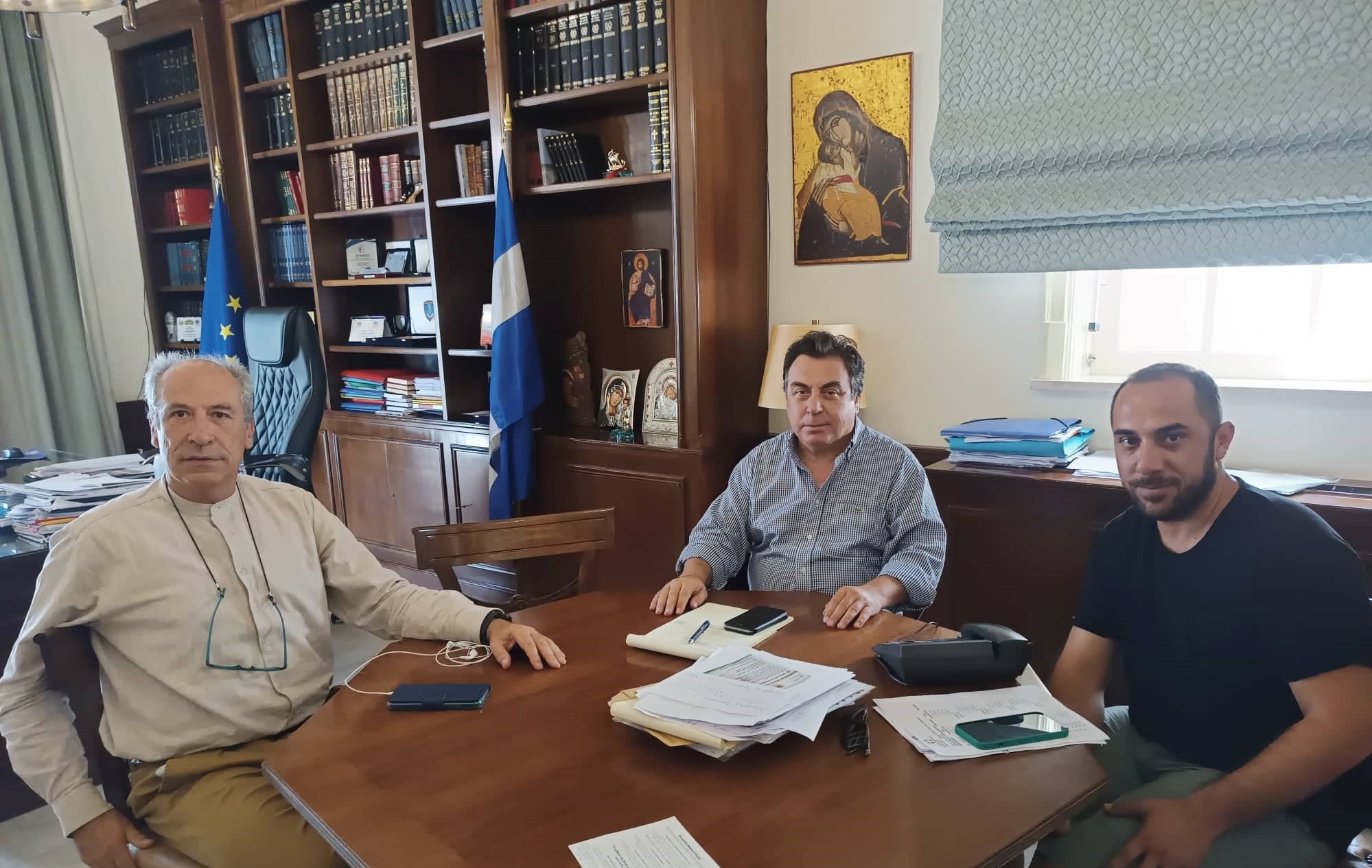 Στη συνάντηση Δημάρχου Πύργου με το νέο Δ/ντή Β/θμιας τέθηκε το θέμα ...