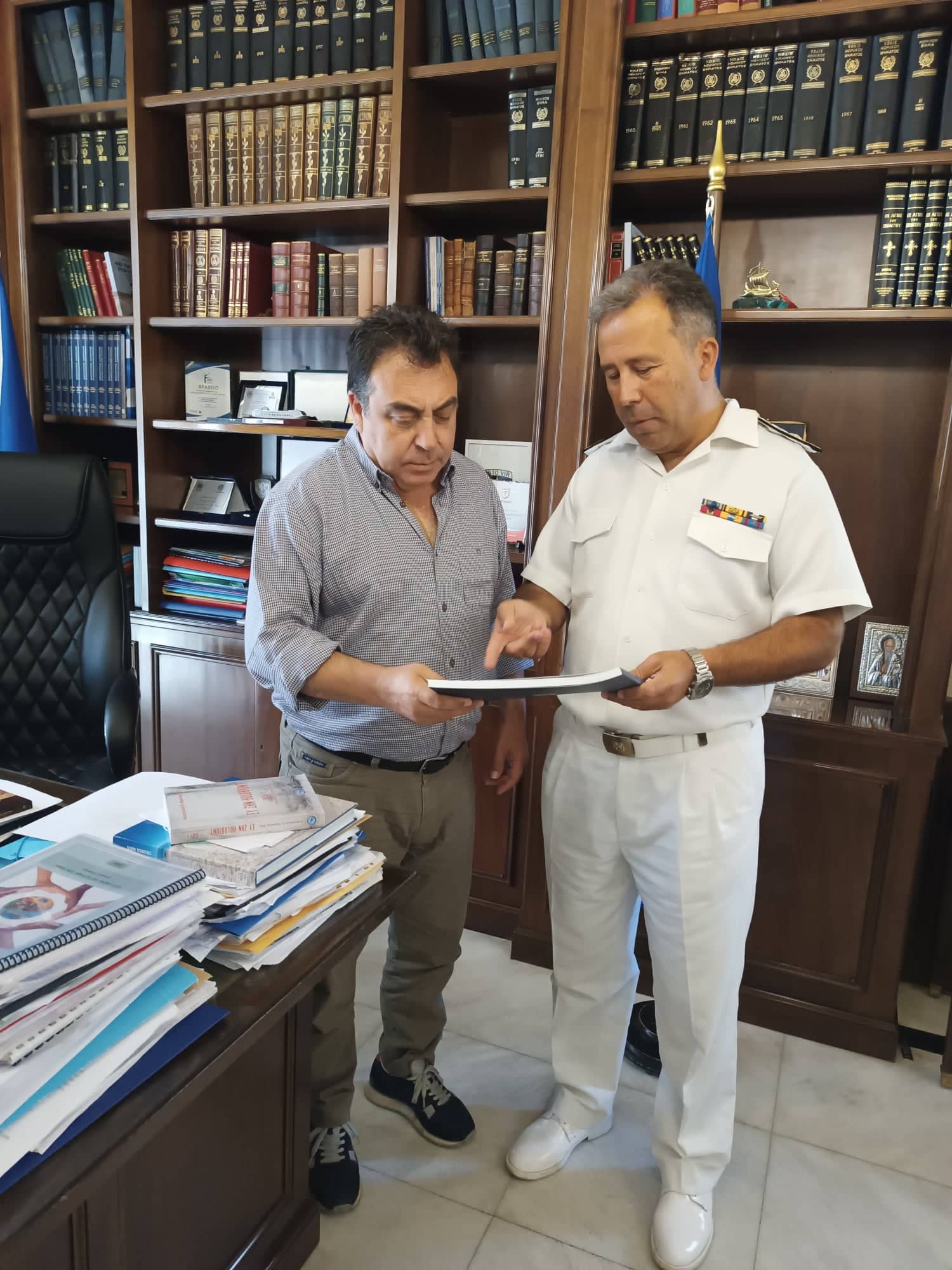 Με το βλέμμα στο Κατάκολο η συνάντηση Διοικητή 5ης Π.Δ. Λ.Σ. με τον ...