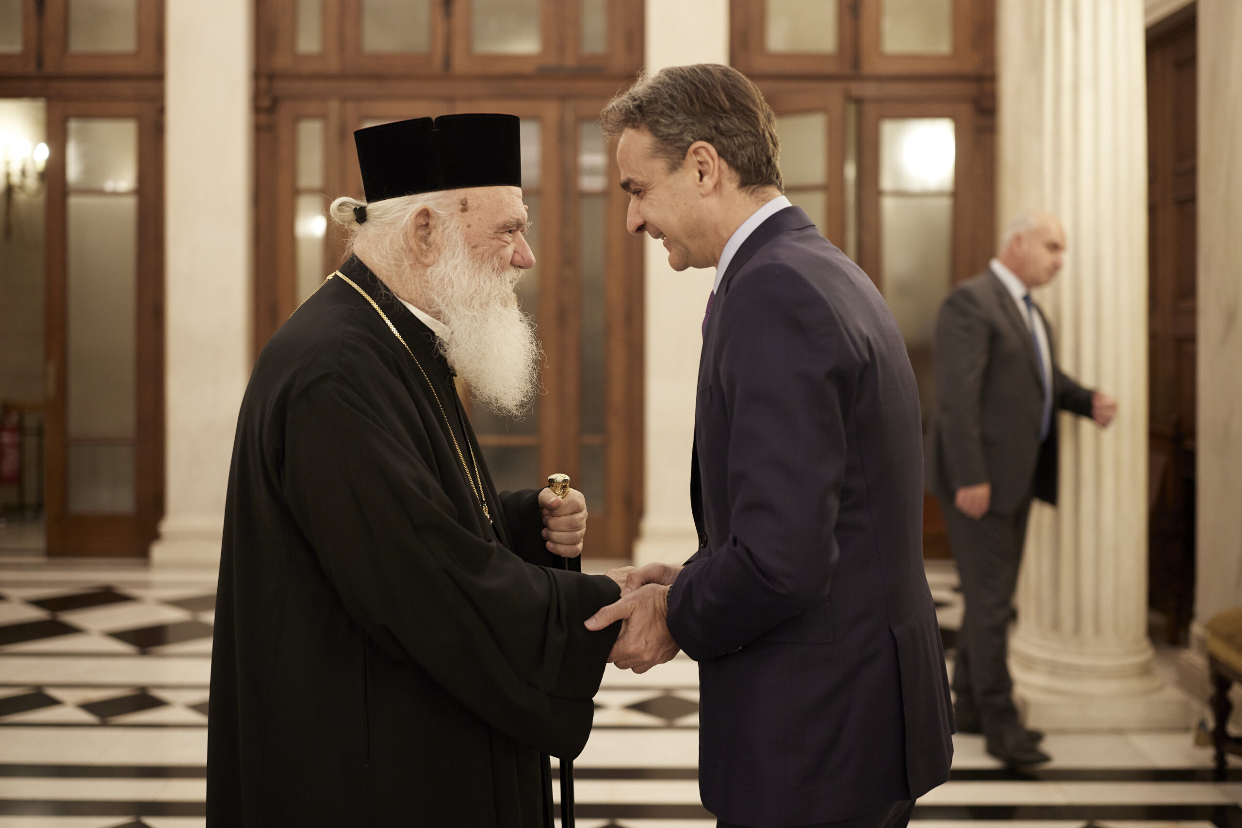 ΣΥΝΑΝΤΗΣΗ ΠΡΩΘΥΠΟΥΡΓΟΥ ΜΕ ΤΟΝ ΑΡΧΙΕΠΙΣΚΟΠΟ ΑΘΗΝΩΝ *** Συζήτησαν για την ...